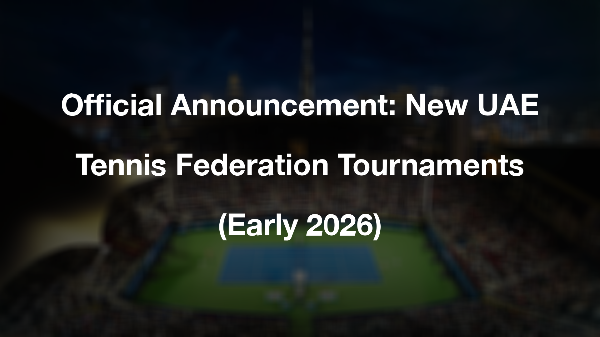 UAE Tennis Federation